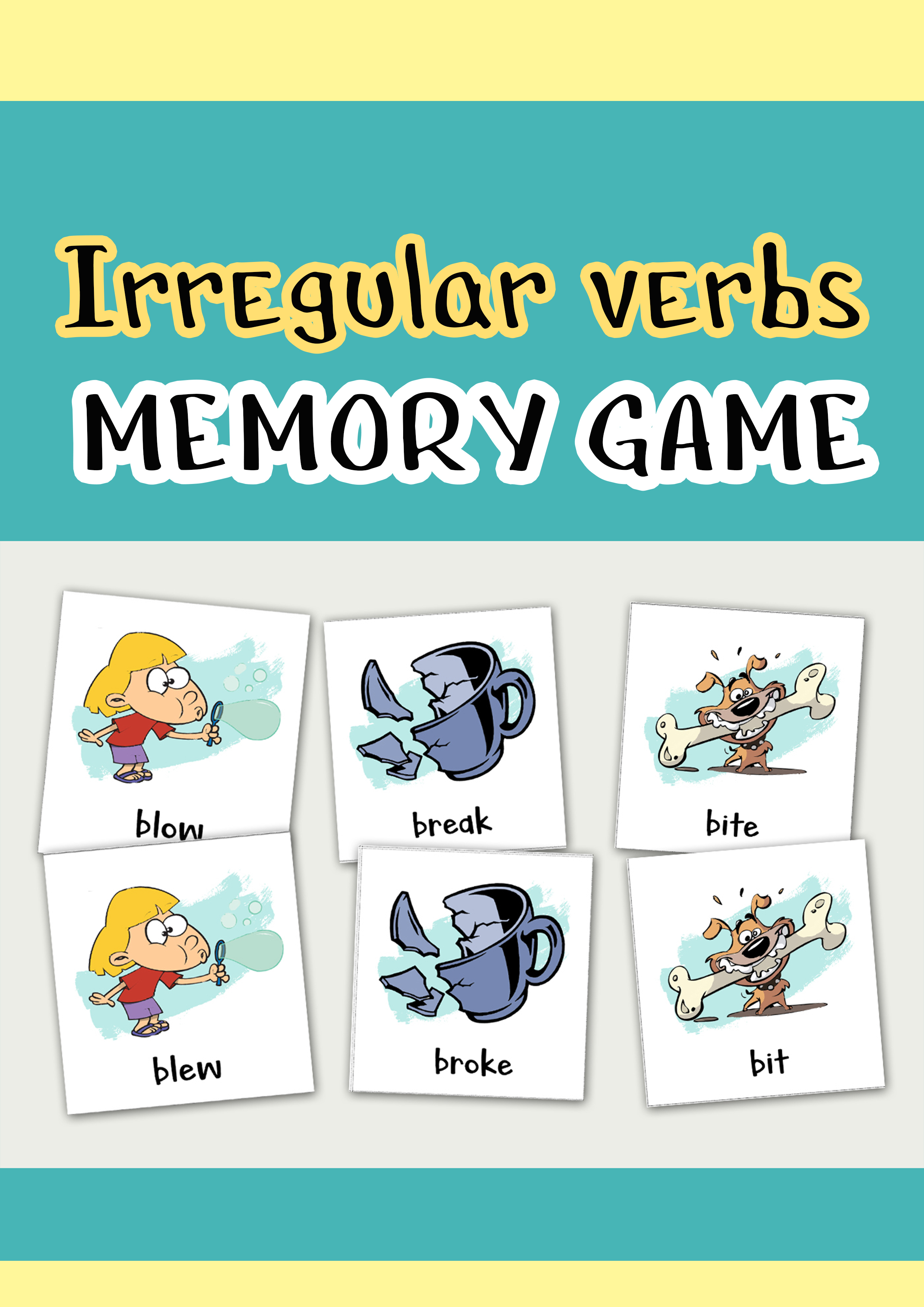 Irregular Verbs Memory Game. - PrepYourLesson