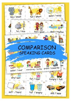 COMPARISON SPEAKING CARDS - PrepYourLesson