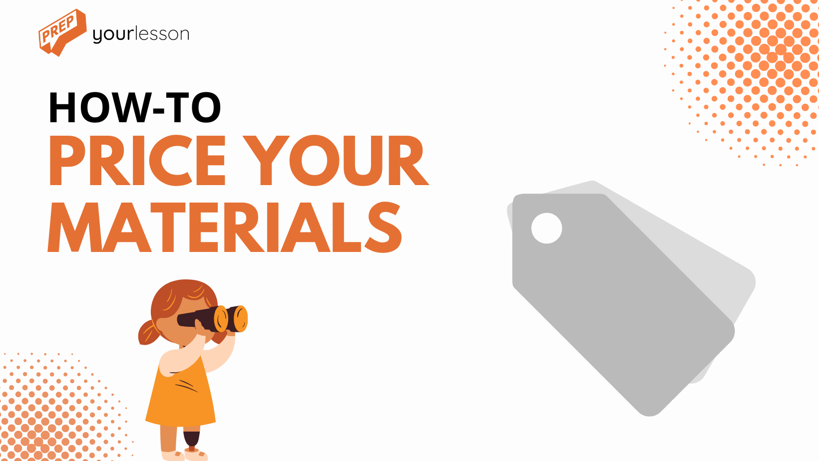 How to set prices for materials - PrepYourLesson